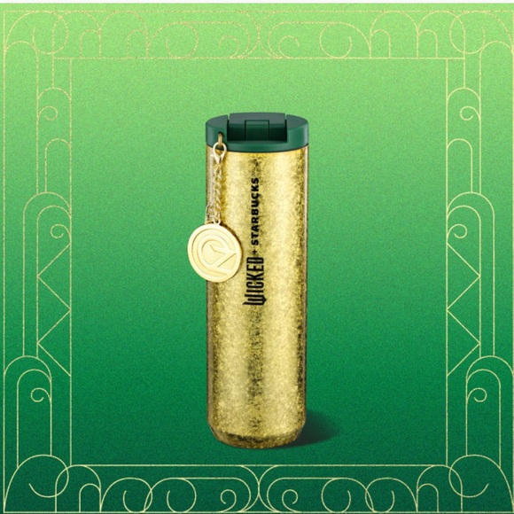 Starbucks | Accessories | Starbucks X Wicked Gold Crackle Cold Cup With ...